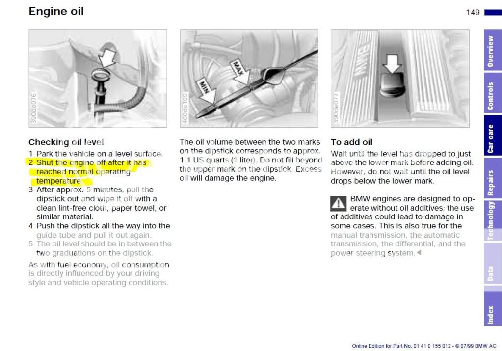 My oil dipstick always shows overfill