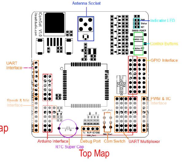 New SIM900 GSM / GPRS Shield module development board IComSat kit for ...
